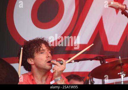 The Zutons Performing Live during The Big Feastival, Kingham ...