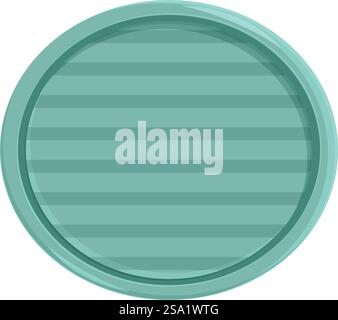 Circular meal tray icon cartoon vector. Food cooking menu. Cuisine ...