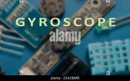 Gyroscope. Measures the rate of rotation or angular velocity. Used for ...