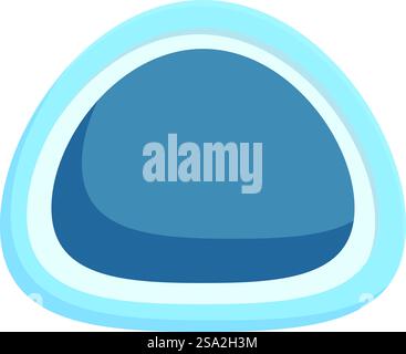 Blue mochi food icon cartoon vector. Meal delicious. Culture tradition ...