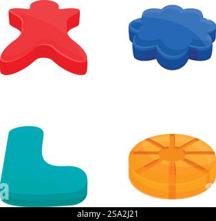 shape cookie cutter cartoon vector illustration Stock Vector Image ...