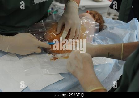 Morphine injection into a child s spine. Morphine injection 016920 004 ...