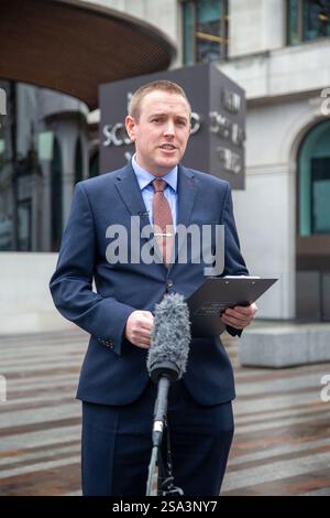 Metropolitan Police Detective Superintendent Lewis Basford speaking to ...