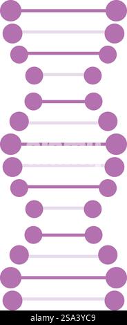 Purple DNA double helix. Vector illustration Stock Vector Image & Art ...