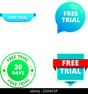 Free trial colorful promotional banner Stock Vector Image & Art - Alamy