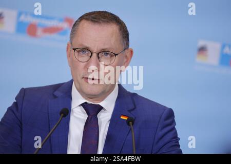 Tino Chrupalla Vorsitzender der AfD-Bundestagsfraktion nach seiner Rede ...