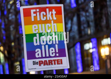 Wahlplakat zur Bundestagswahl 2025. BTW25. Wahlwerbung der Partei DIE ...