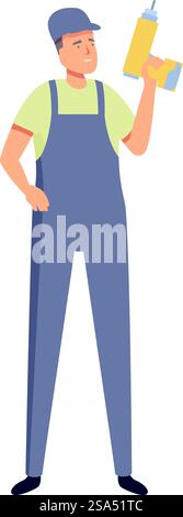 happy labor day with handyman Stock Vector Image & Art - Alamy