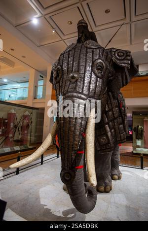 Elephant Armour on display in the Royal Armouries Museum, Leeds, West ...
