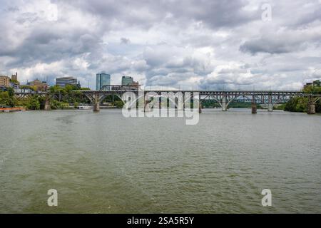 A cloudy weather can be seen with the city traffic in Kolkata, India ...