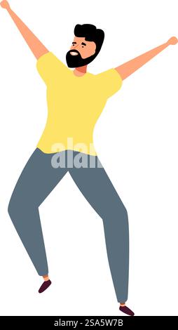 bearded man celebrating Stock Vector Image & Art - Alamy