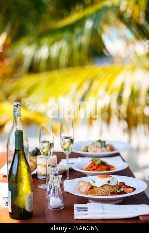 close up of catering food on table Stock Photo - Alamy