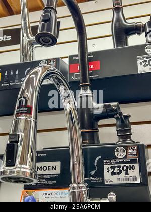 Kitchen Sink Faucets Display at Store Stock Photo - Alamy