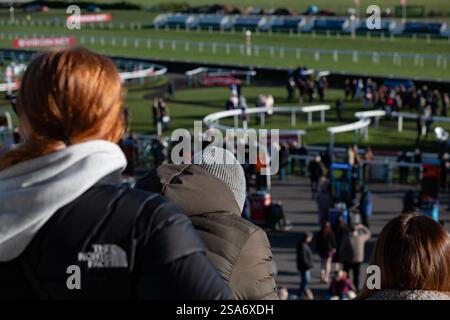 Racegoers at the parade ring on day two of Royal Ascot at Ascot ...