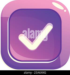 Task list glossy ui button with pixelated color icon Stock Vector Image ...