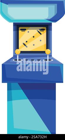 Arcade game machine with a joystick, bringing back the nostalgia of classic gaming Stock Vector ...