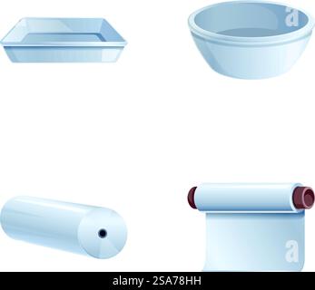 Rolling pin and dough icon digital green Stock Vector Image & Art - Alamy