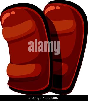 gear shin guards cartoon vector illustration Stock Vector Image & Art ...