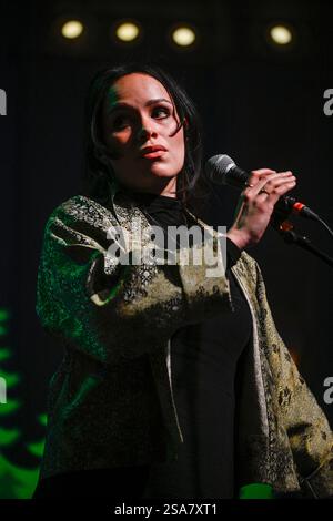 Presidio performs onstage at Day 1 of the Portland Folk Festival, at ...