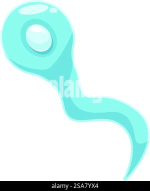 An illustration of Cute Blue Virus Mascot Vector Character in Flat ...