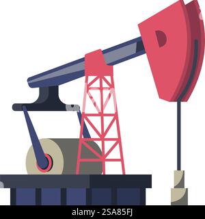 Traditional Oil Pump Jack vector Stock Vector Image & Art - Alamy