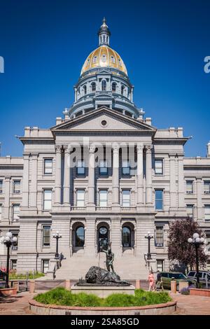Closing Era statue, State Capitol Building, Denver, Colorado, United ...