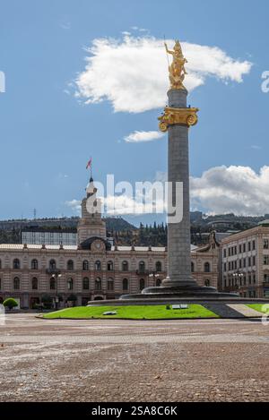 Freedom Square in Tbilisi. Georgia Stock Photo - Alamy