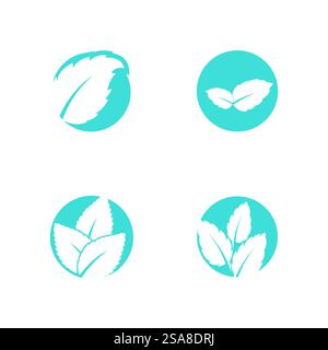 Mint leaf logo vector template symbol design Stock Vector Image & Art ...