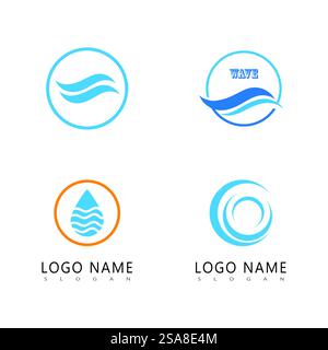 F Letter Wave Logo Template vector symbol Stock Vector Image & Art - Alamy