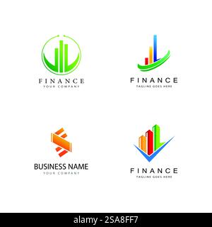 Business Finance Logo template vector icon illustration Stock Vector ...