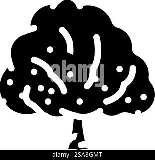 custard apple jungle amazon glyph icon vector illustration Stock Vector ...
