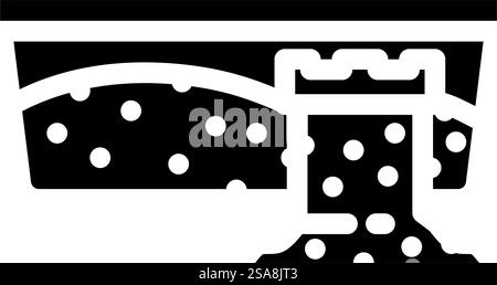 kinetic sand fidget toy glyph icon vector illustration Stock Vector ...