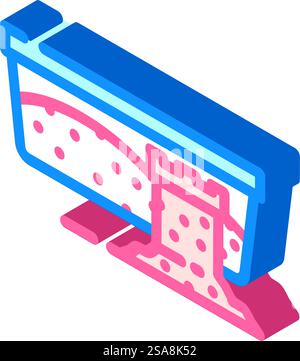 kinetic sand fidget toy isometric icon vector illustration Stock Vector ...