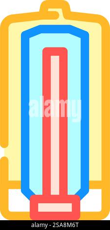 battery components color icon vector illustration Stock Vector Image ...