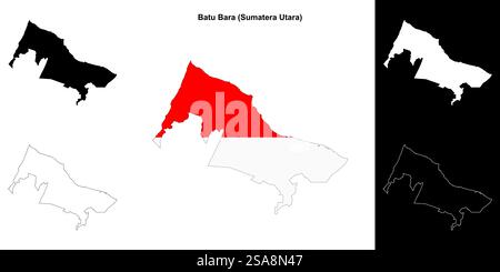 Batu blank outline map set Stock Vector Image & Art - Alamy