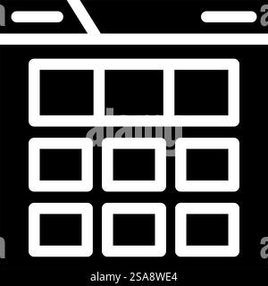 grid system ux ui design color icon vector. grid system ux ui design ...