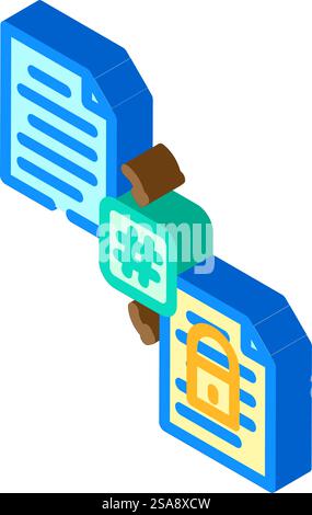 hashing algorithm color icon vector. hashing algorithm sign. isolated ...