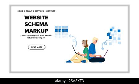 code schema markup vector. technology search, standard featured, file ...