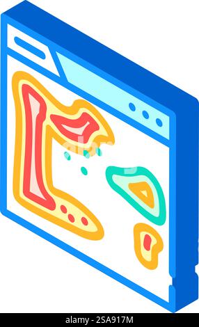 heatmap ux ui design color icon vector. heatmap ux ui design sign ...