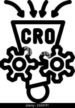 Conversion rate optimization or CRO line icon Stock Vector Image & Art ...