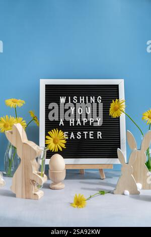 Phrase WISHING YOU A HAPPY EASTER traditional greeting to christian ...