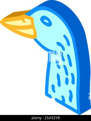 Goose icon isometric vector. Duck food. Pate foie Stock Vector Image ...