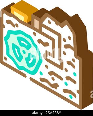 uranium mining nuclear energy line icon vector illustration Stock ...