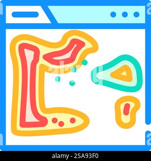 heatmap ux ui design icon color illustration Stock Vector Image & Art ...