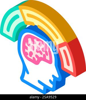 cognitive load ux ui design icon color illustration Stock Vector Image ...
