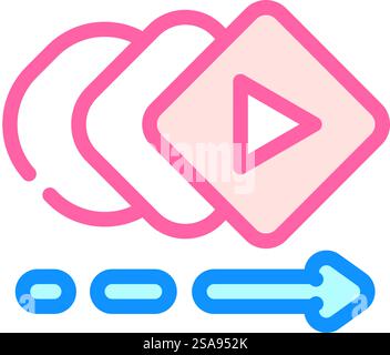 ui animation ux ui design color icon vector illustration Stock Vector ...