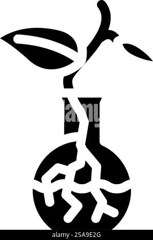 plant propagation urban gardening glyph icon vector illustration Stock ...