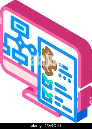 system evaluation analyst color icon vector illustration Stock Vector ...