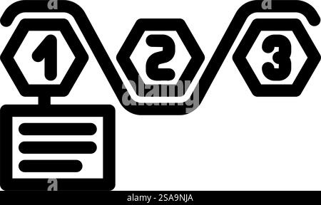 streamlining business process line icon vector illustration Stock ...