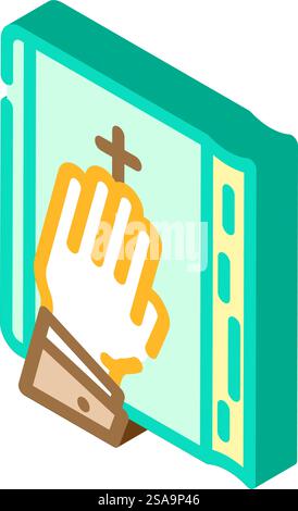 expert witness evidence crime isometric icon vector illustration Stock ...